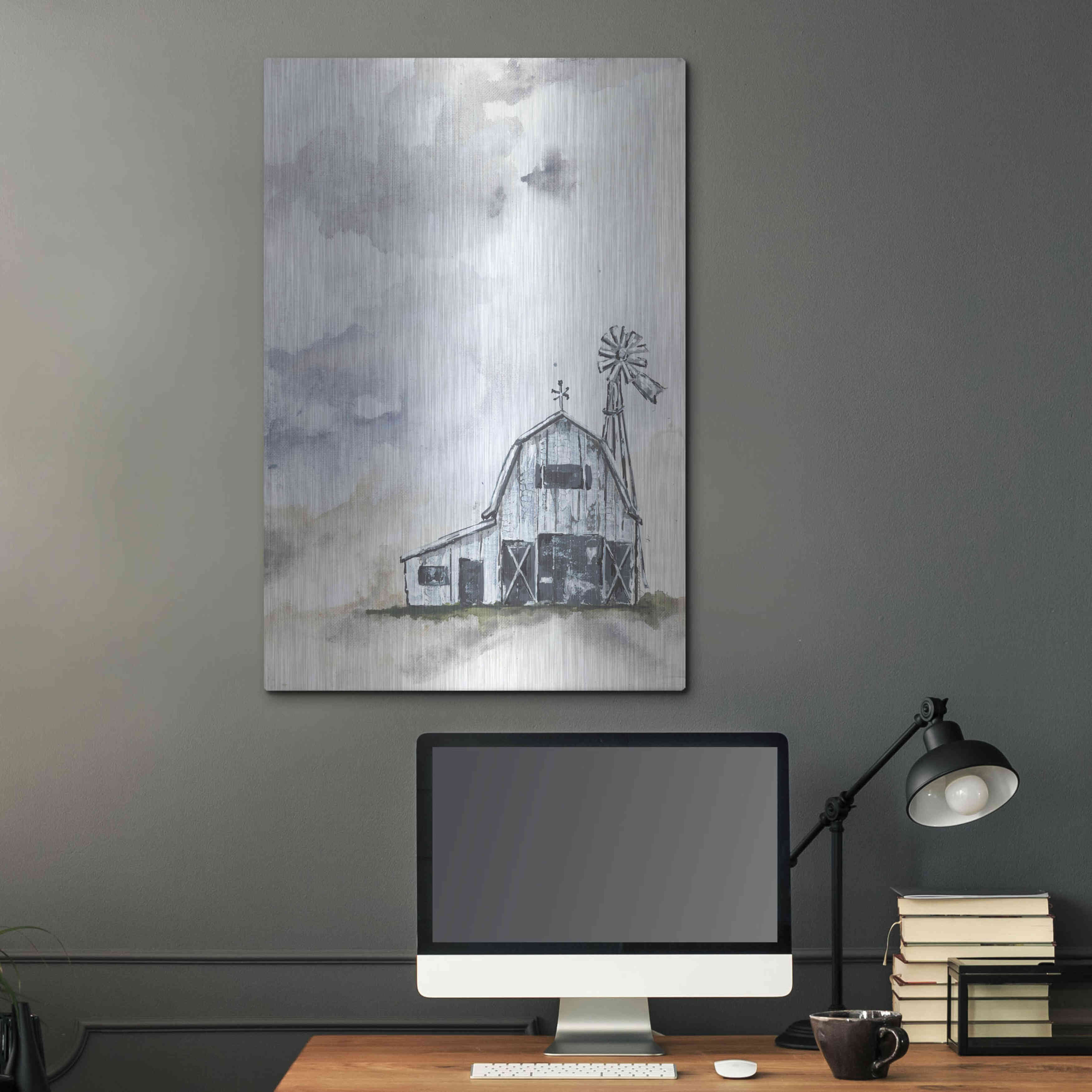 Gracie Oaks 'Haven Mini Barn' by Julie Norkus, Metal Wall Art, 24"x36" | Wayfair